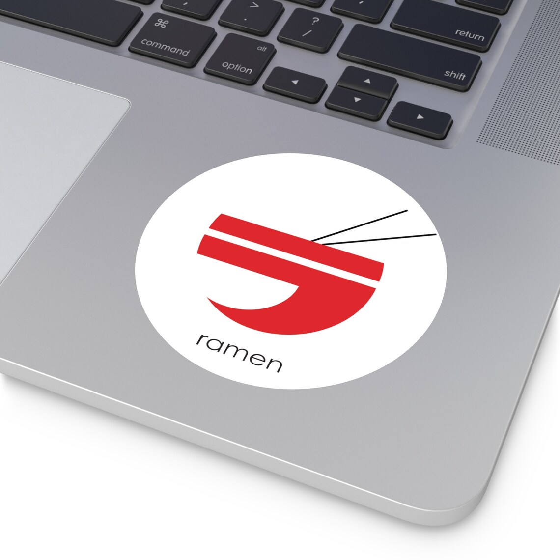 Ramen Abstract Logo Vinyl Sticker, Funny Food Sticker, Japanese Food ...