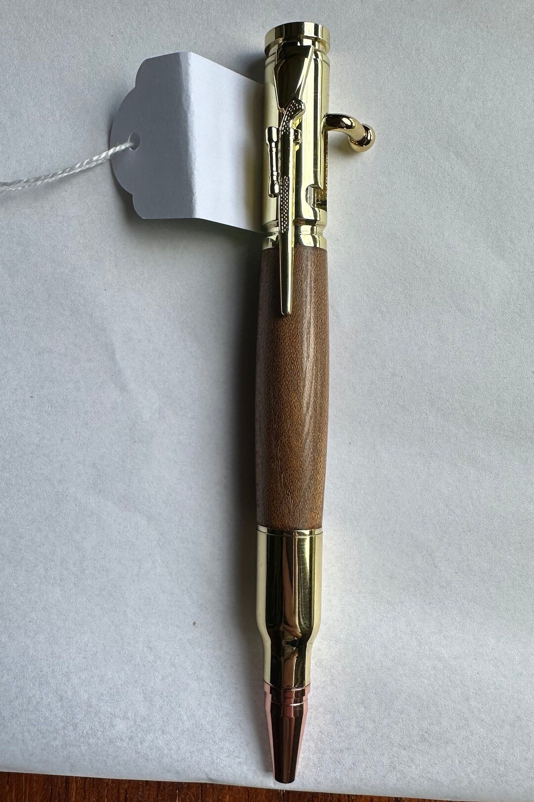 Hand Turned Bolt Action Bullet Pen - Etsy