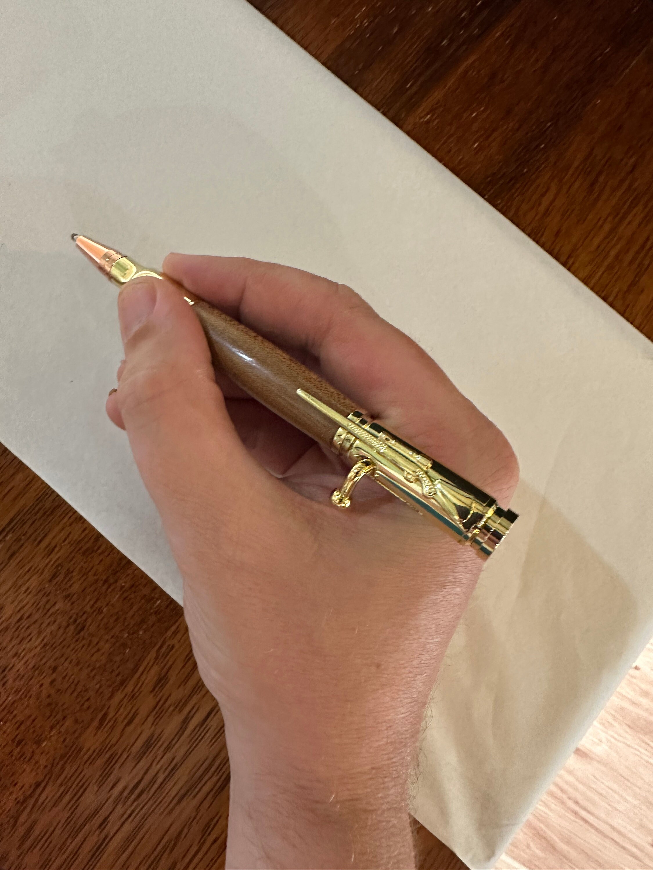 Hand Turned Bolt Action Bullet Pen - Etsy