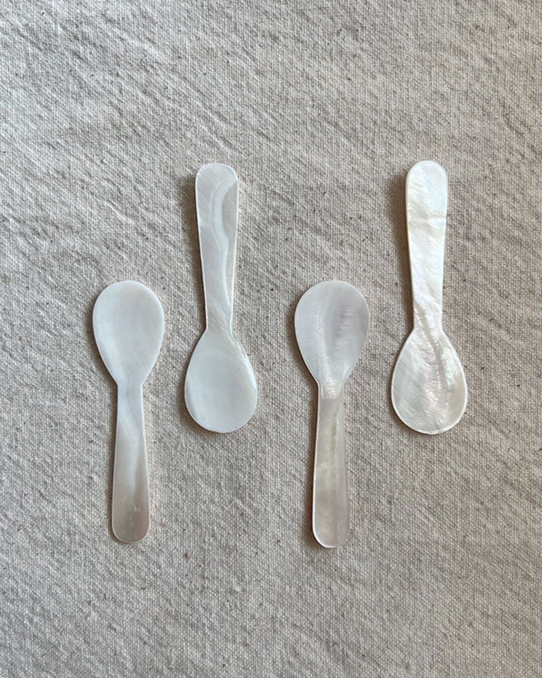 Mother of Pearl Caviar, Dessert, & Cosmetic Spoons - Set of 4 - Etsy