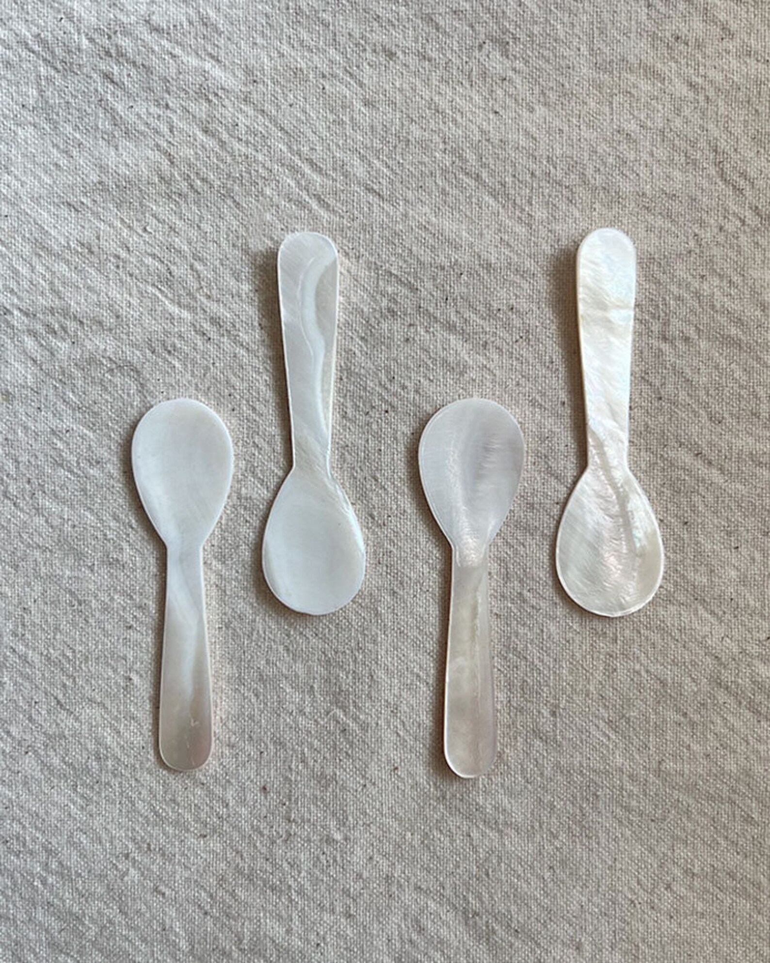 Mother of Pearl Caviar, Dessert, & Cosmetic Spoons - Set of 4 - Etsy