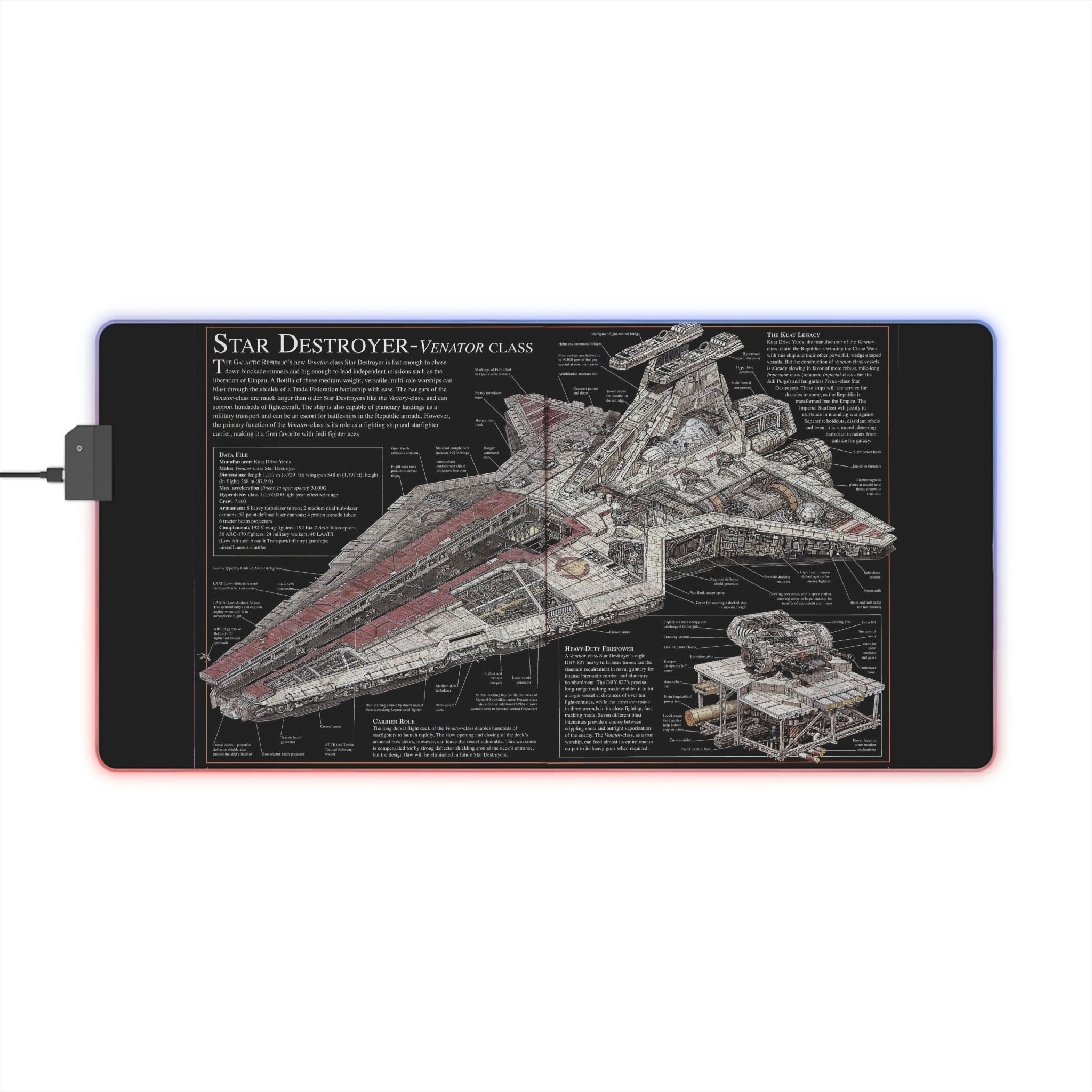 Star Wars Venator Class Star Destroyer Republic Star Ship LED Gaming ...