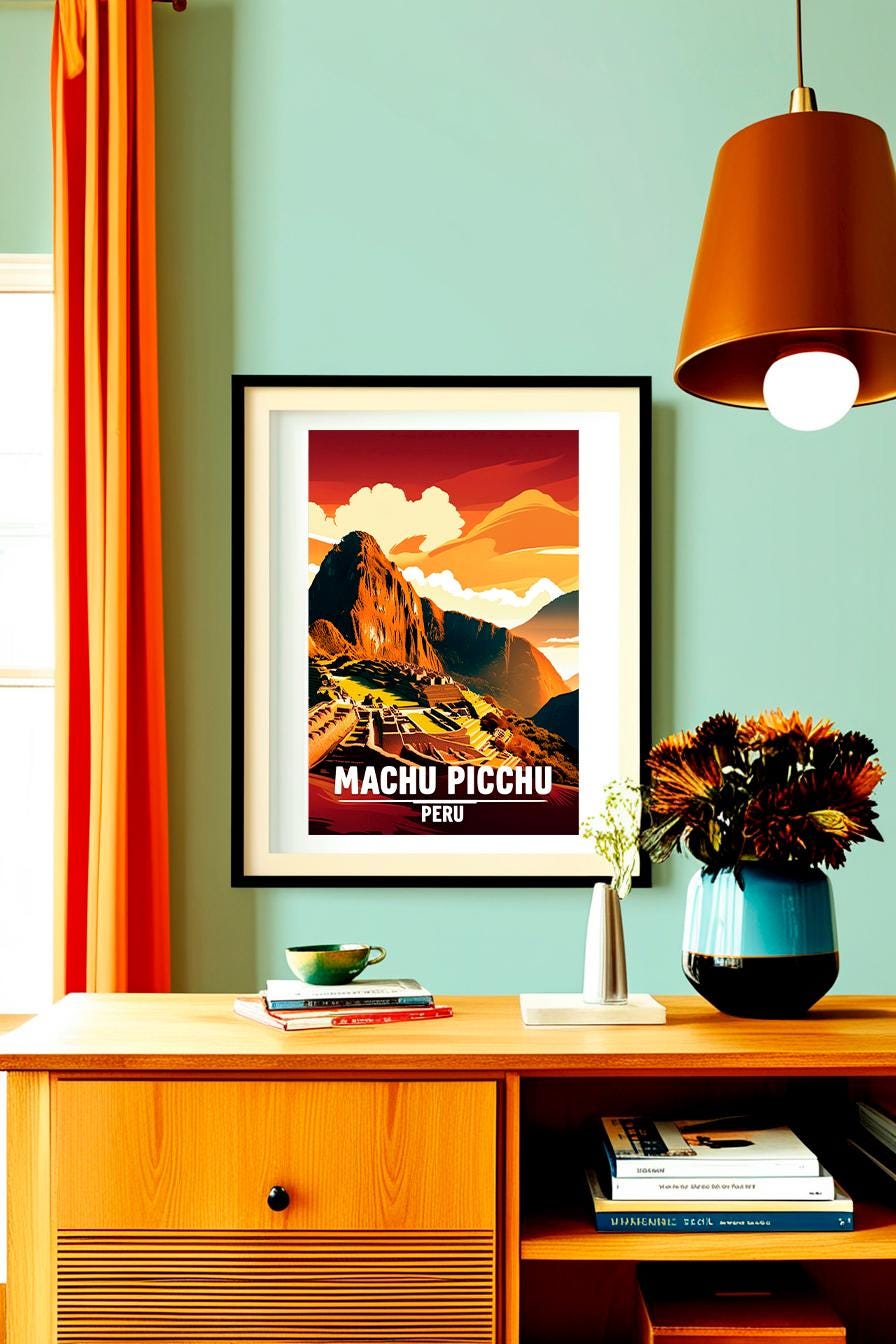 Machu Picchu Wall Poster - Etsy