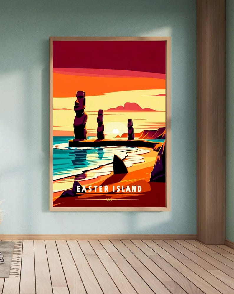 Easter Island, Rapa Nui Wall Poster - Etsy