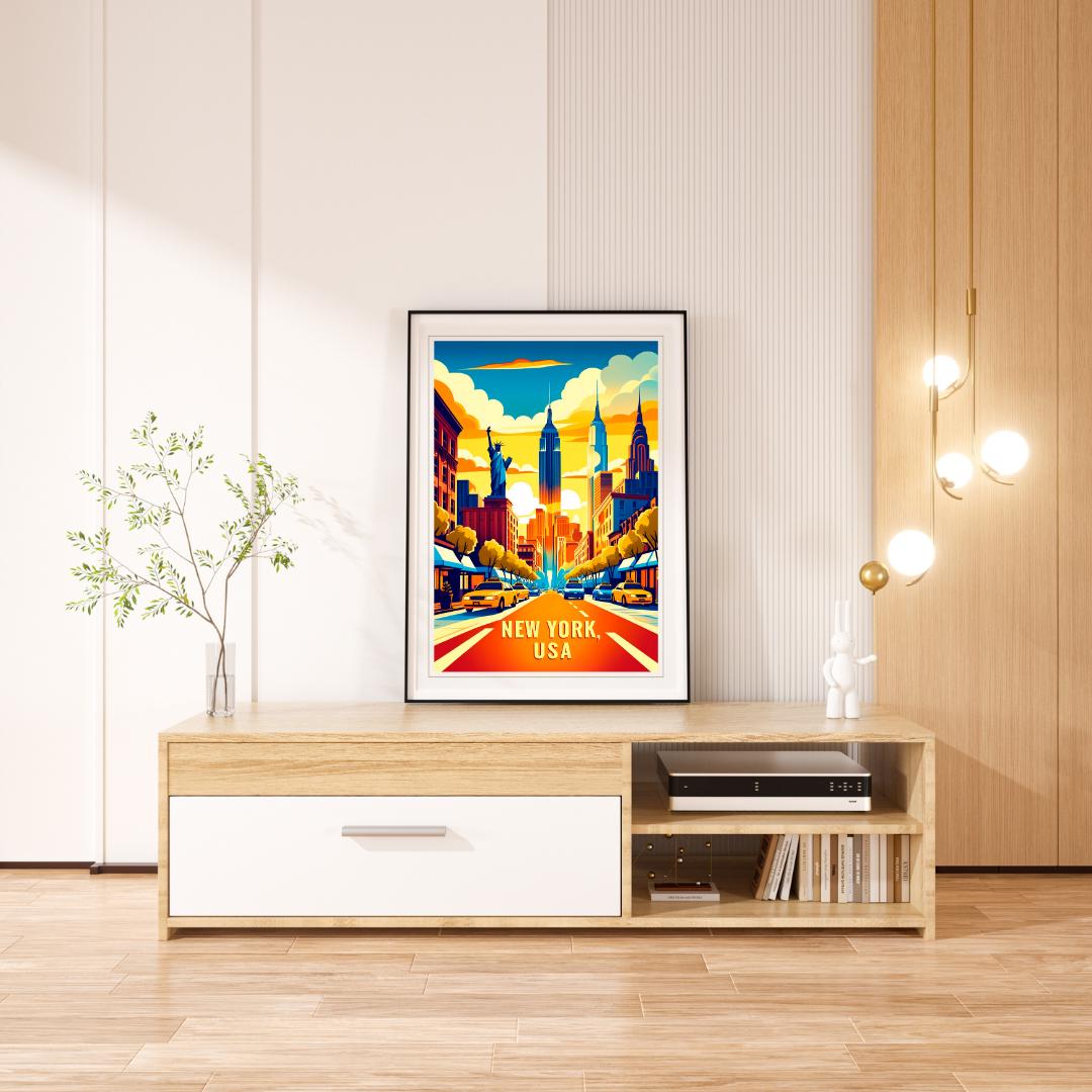 New York, Wall Poster - Etsy
