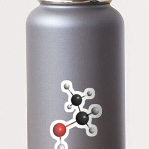 Ethanol Molecule Sticker - Etsy