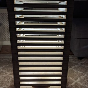 Illuminated Nightstand LED Side Table Modern Infinity - Etsy