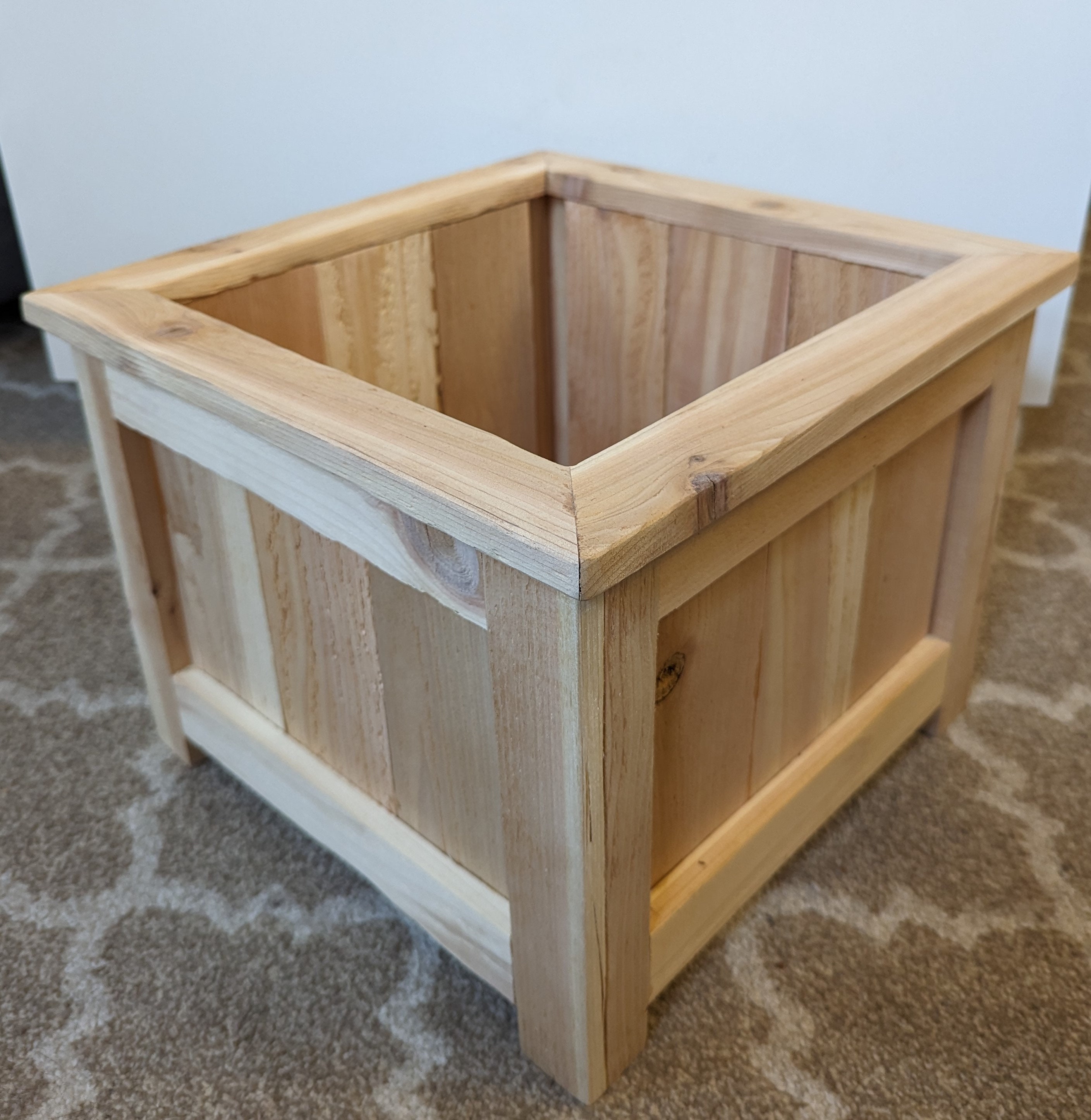 Rustic Wood Planter Box for Farmhouse-style Gardens Cedar - Etsy