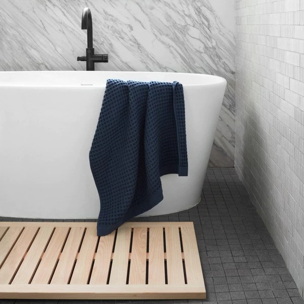 Wood Bath Mat - Etsy