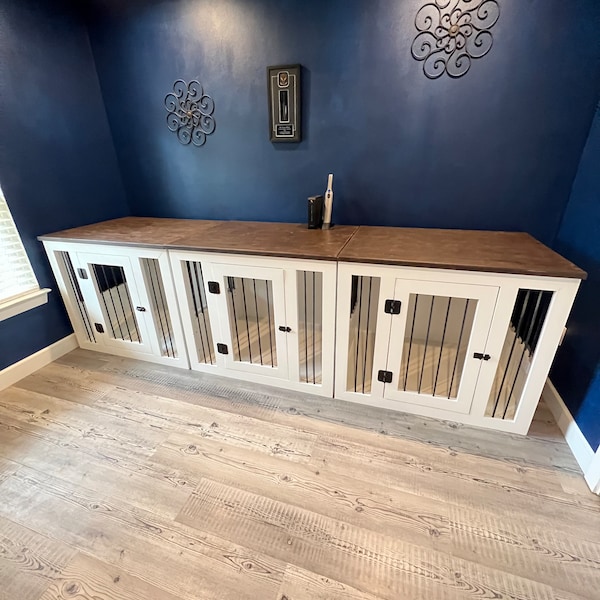 Triple Dog Crate - Etsy