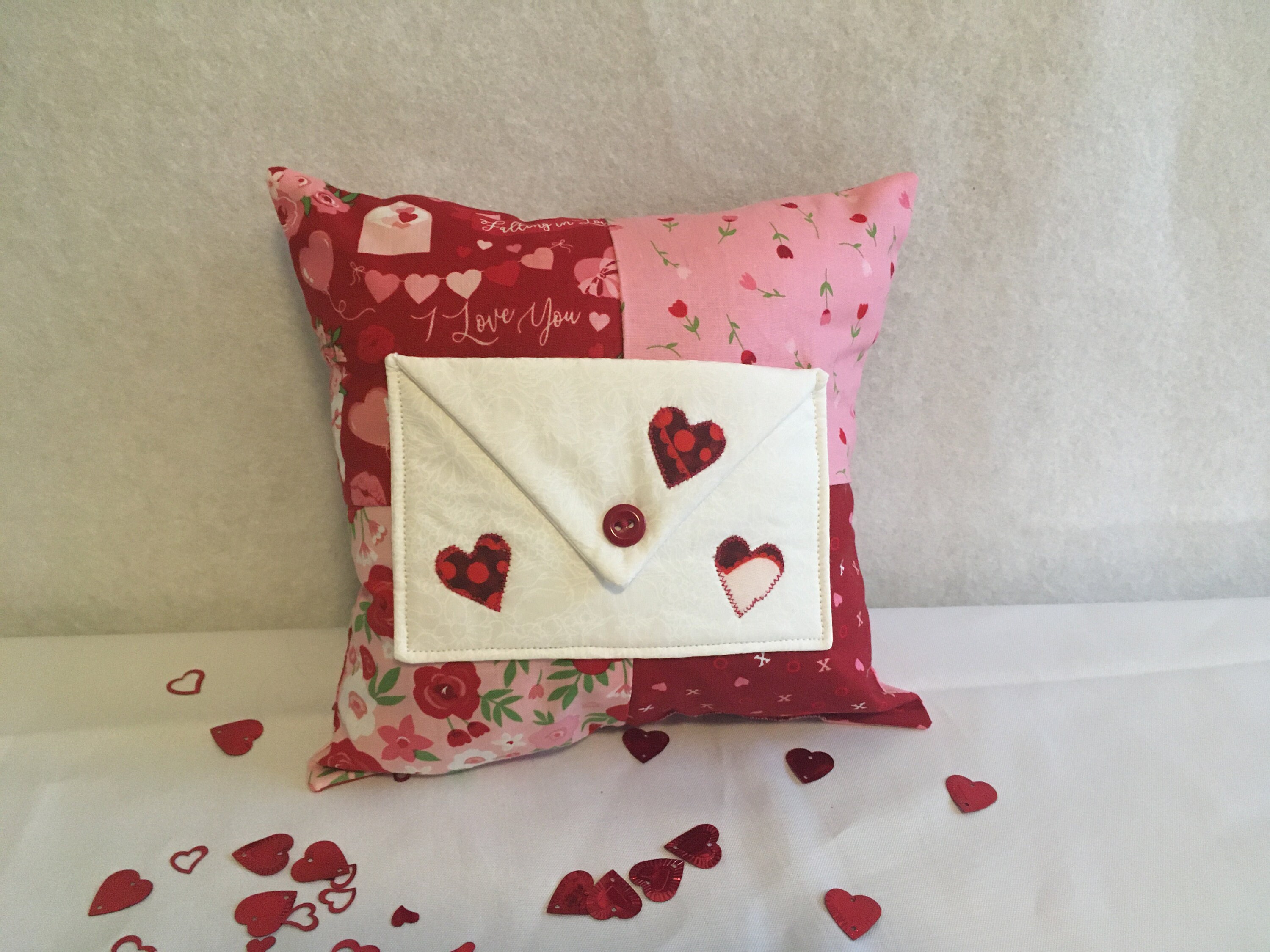 Love Notes - Single Pocket Envelope Pillow, Template and Pattern - Etsy