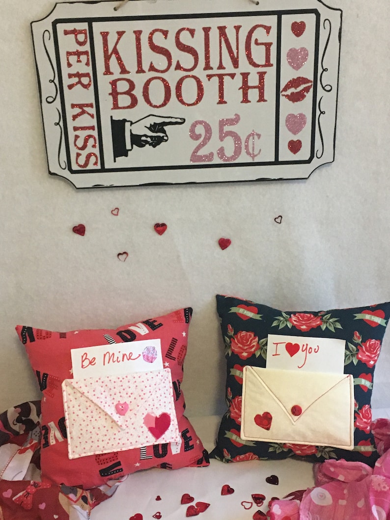 Love Notes - Single Pocket Envelope Pillow, Template and Pattern - Etsy