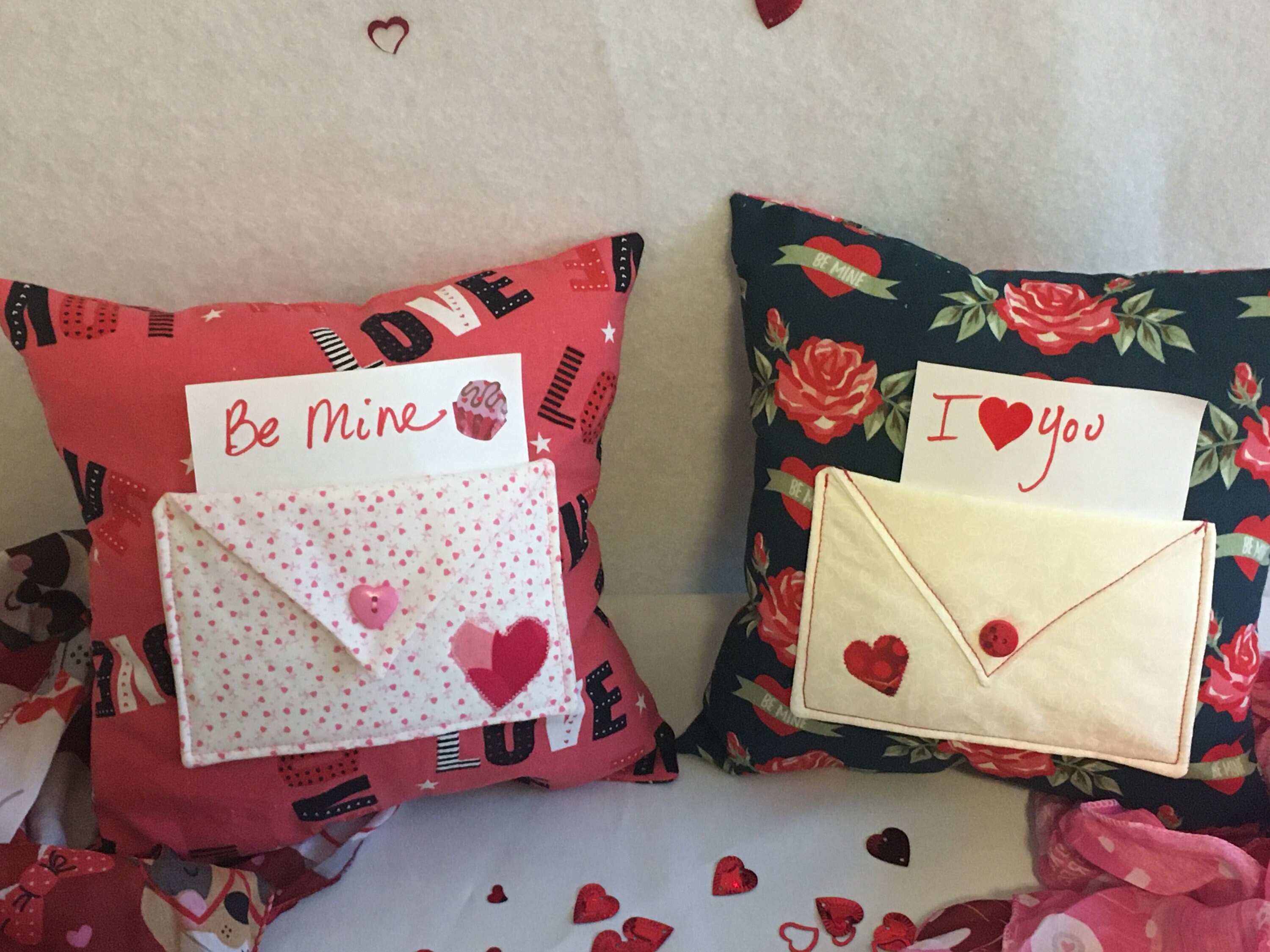Love Notes - Single Pocket Envelope Pillow, Template and Pattern - Etsy