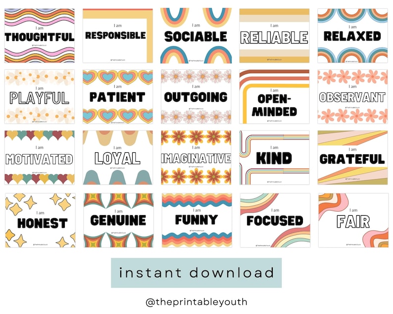 Strength Flash Cards Affirmation Cards Digital Download - Etsy