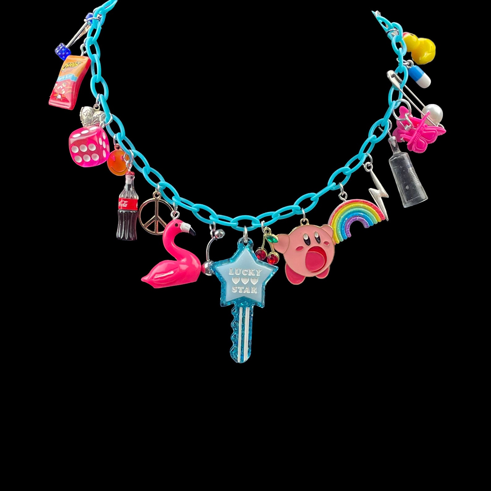 Pool Party Charm Necklace - Etsy