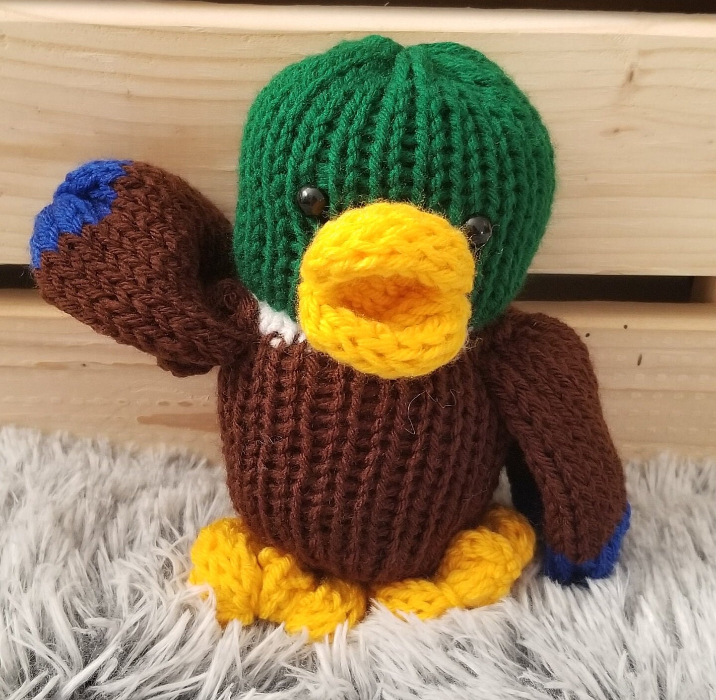 Machine Knit Duck Pattern 22 Sentro Addi Mallard Duck - Etsy