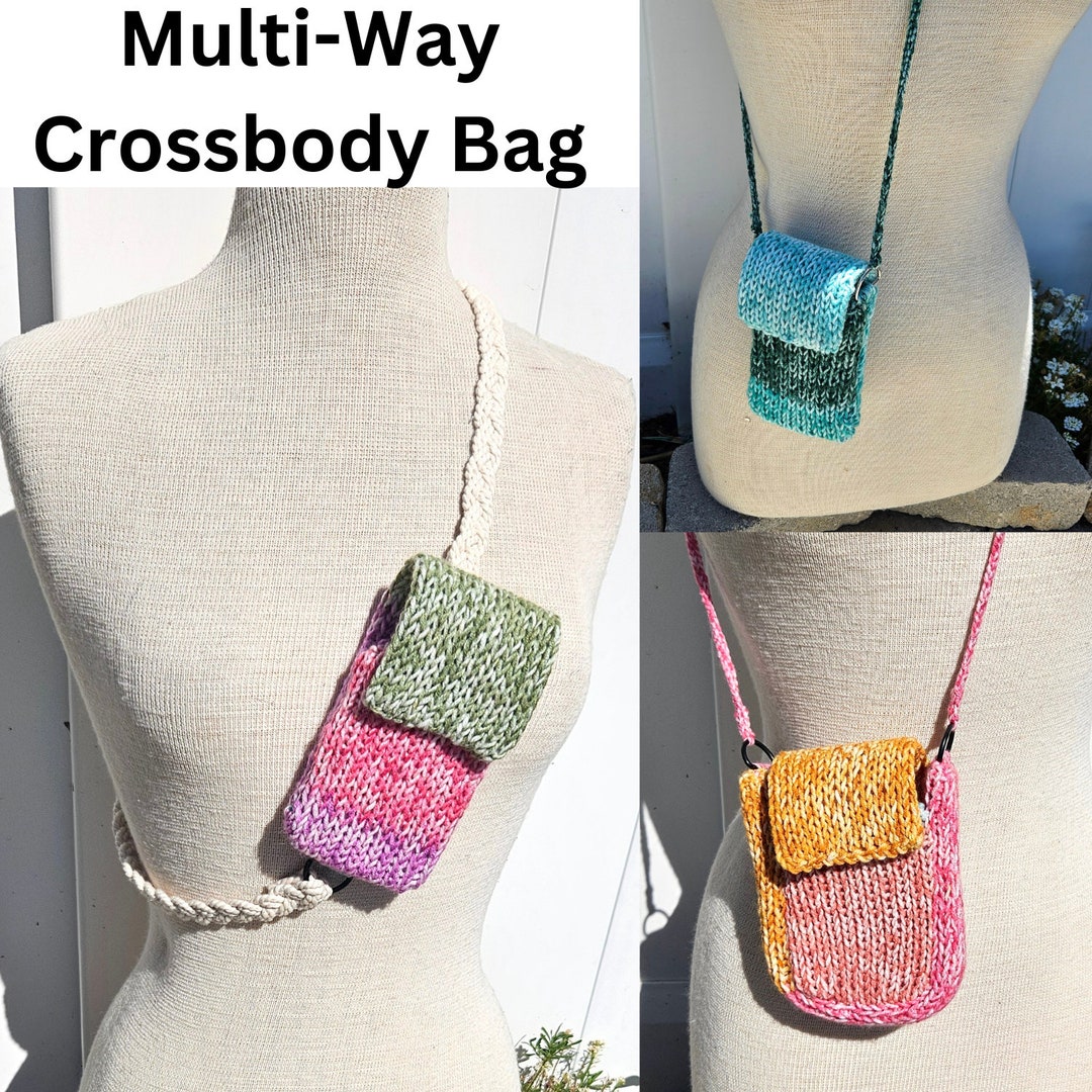 Machine Knit Crossbody Bag Pattern PDF Only - Etsy