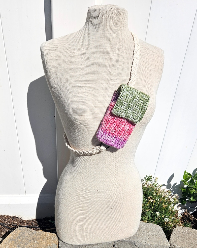 Machine Knit Crossbody Bag Pattern PDF Only - Etsy