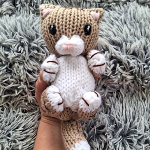 Machine Knit Sleepy Kitten Pattern **PATTERN ONLY** - Etsy