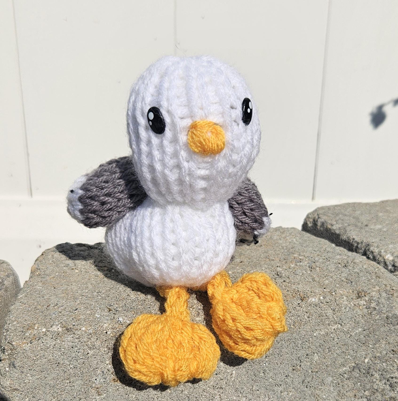 Birds of Summer Machine Knit Pattern Flamingo, Seagull, Mallard Duck ...