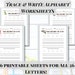 26 Letter Uppercase and Lowercase Alphabet Trace and Write Worksheets ...