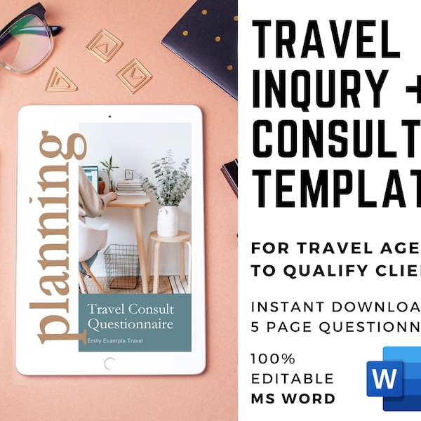 Travel Agent Questionnaire - Etsy