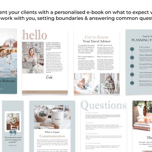 New Client Welcome Handbook Template Word Travel Agents | New Client ...