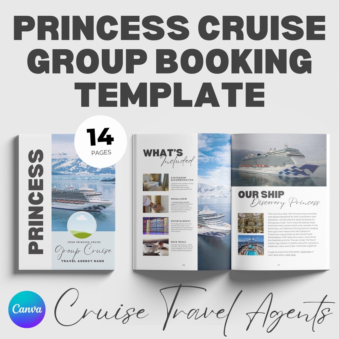 Princess Cruise Group Booking Template: Travel Agent Client Guide ...