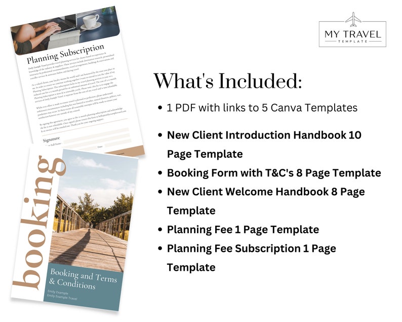 Travel Agent New Client Kit: MS Word Templates (digital Download) - Etsy