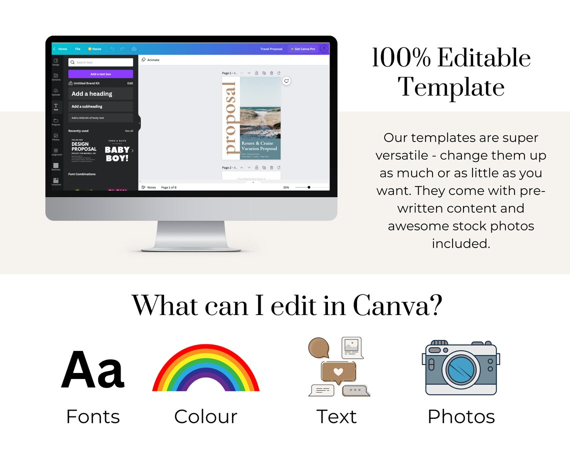 Travel Agency Receipt Template: Editable Business Form (canva) - Etsy