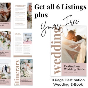 Destination Wedding Travel Agent Template Bundle (canva & E-book) - Etsy