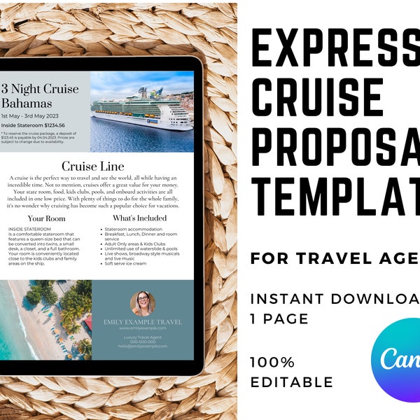 Carnival Cruise Template - Etsy