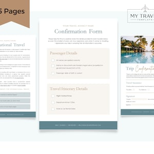 Trip Detail Confirmation Template Word | Itinerary Review | Pre-travel ...