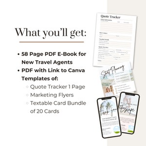 Travel Agent Success Kit: Ebook, Flyers, Textable Cards (digital ...