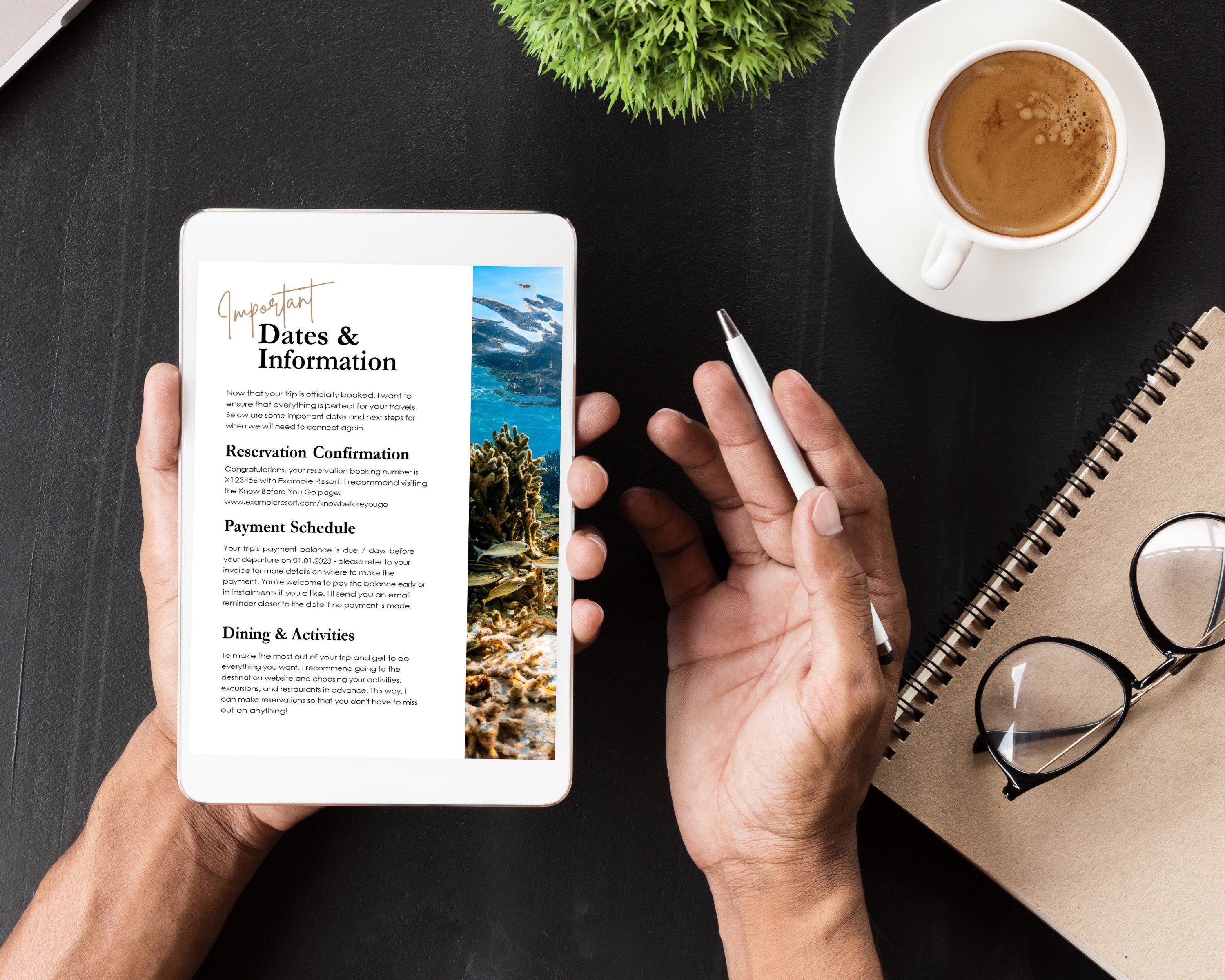 Travel Booking Confirmation Template: Client Schedule Planner (word) - Etsy