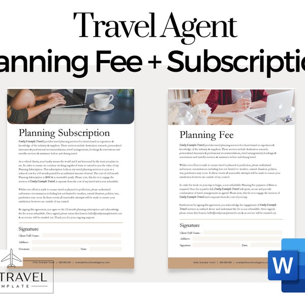 Travel Agent Business Plan Template - Etsy
