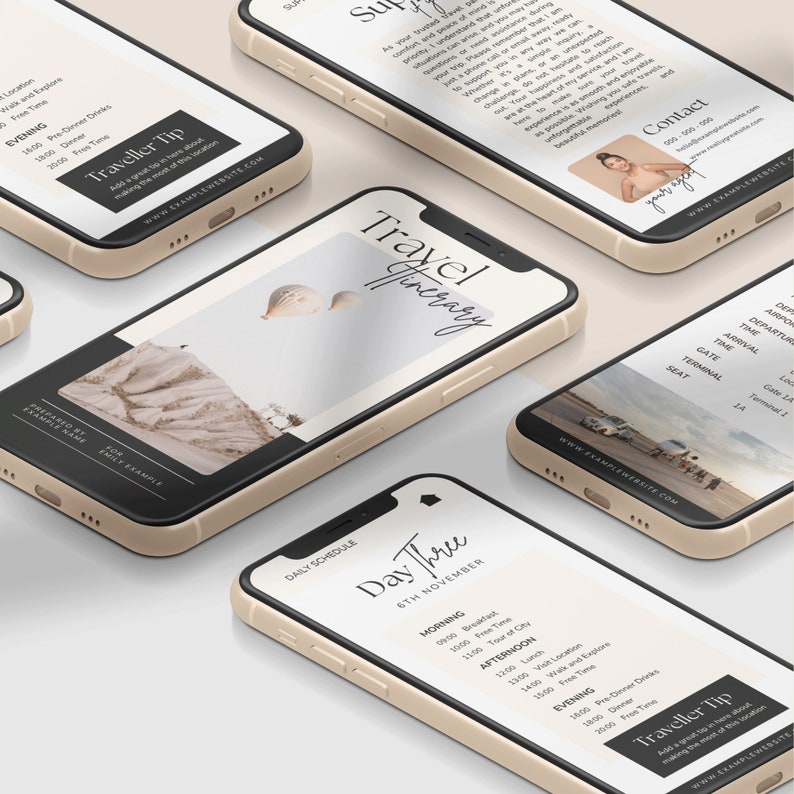 Luxury Travel Itinerary Template: Mobile Trip Planner (canva) - Etsy Canada