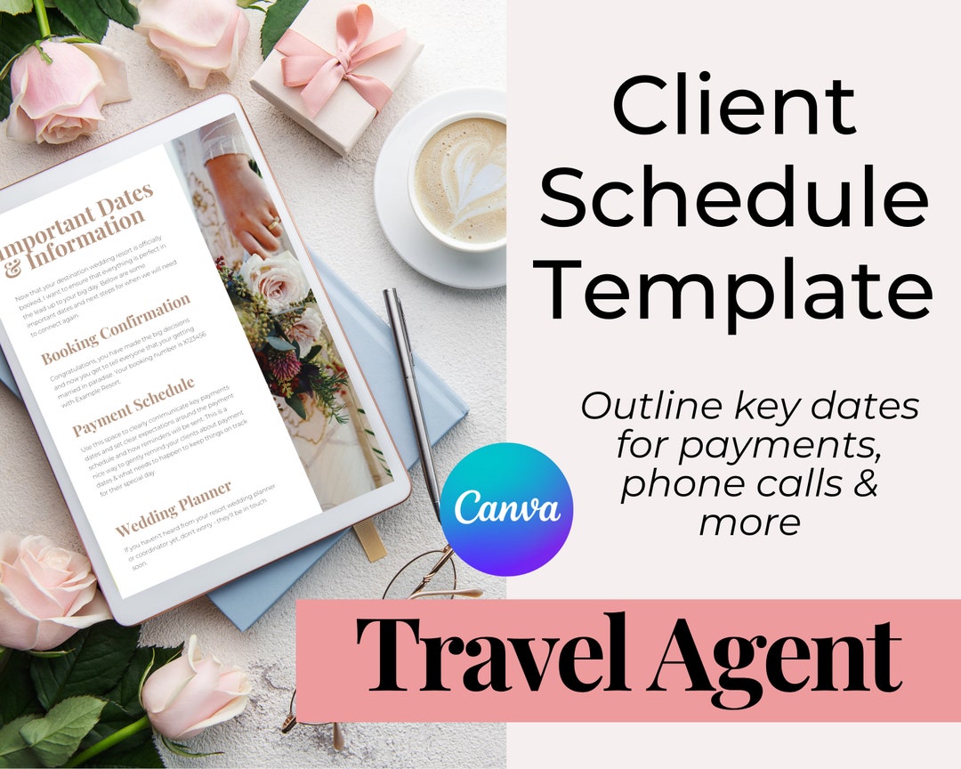 Client Schedule Planning Template | Client Reservation Confirmation ...