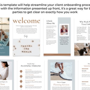 Travel Agent New Client Handbook: Canva Template - Etsy