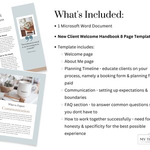 New Client Welcome Handbook Template Word Travel Agents | New Client ...