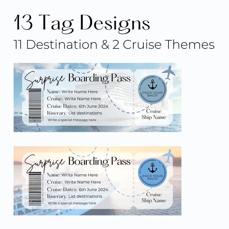 Editable Surprise Boarding Pass Template: Customizable Gift (canva ...