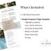 Simple Travel Agency Proposal Template Word Itinerary - Etsy
