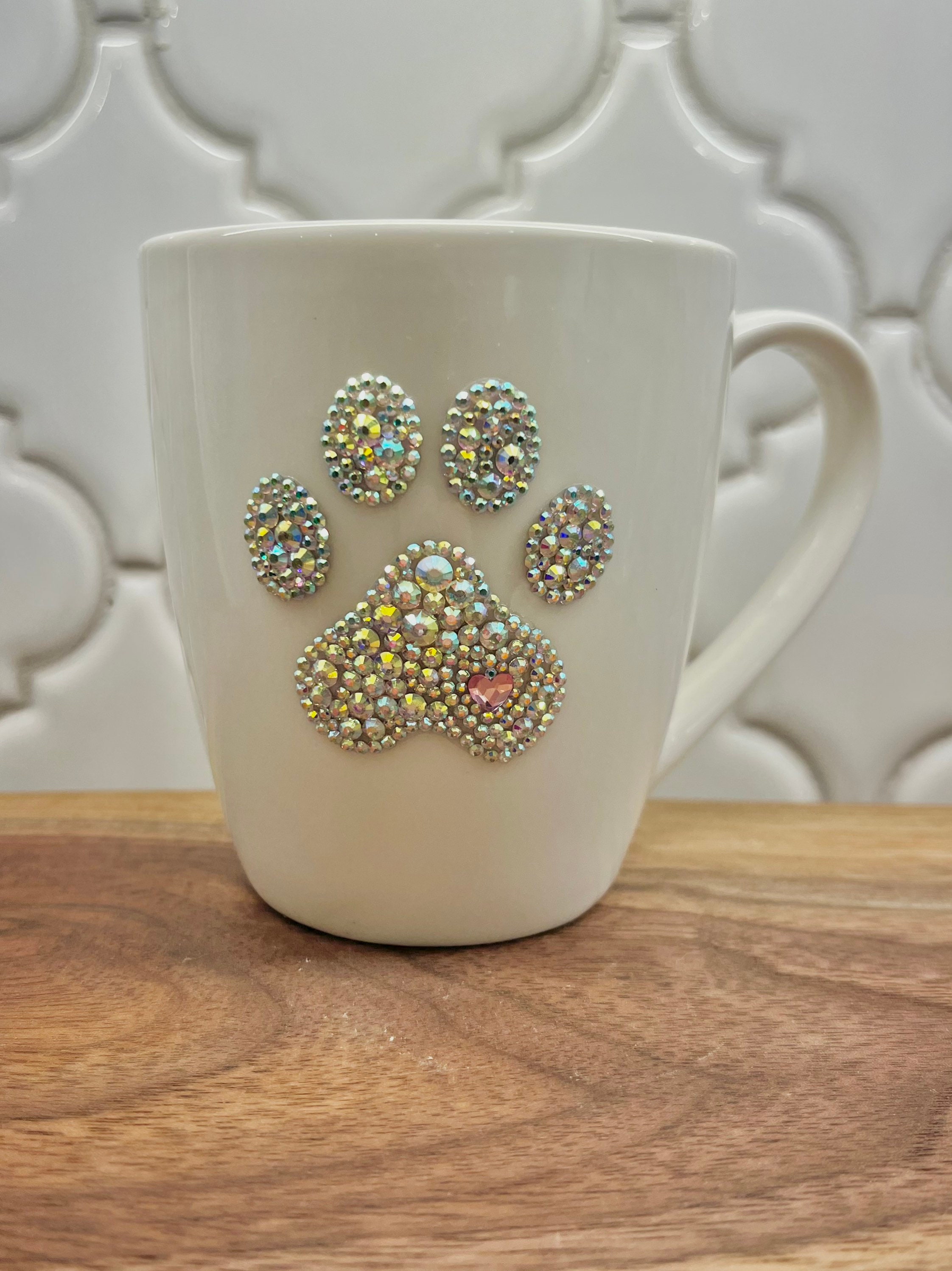 11oz Coffee Cup, Personalized Mug, Tea, Coffee, Dog Mug, Rhinestone Mug ...