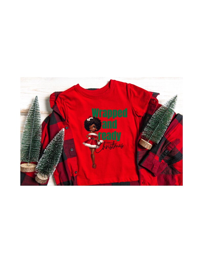 Black Woman Festive Christmas PNG, Digital Download - Etsy