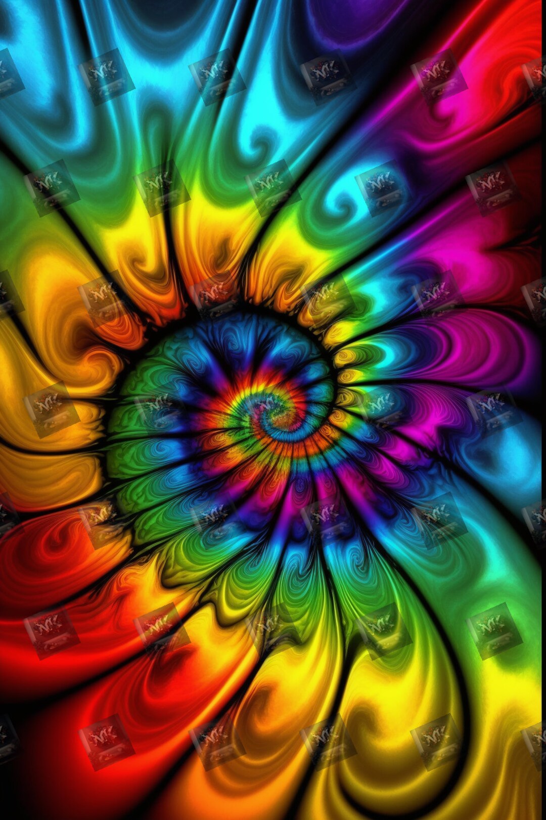 Digital Image Batik Look Rainbow Colors-8 Format 2:3 - Etsy
