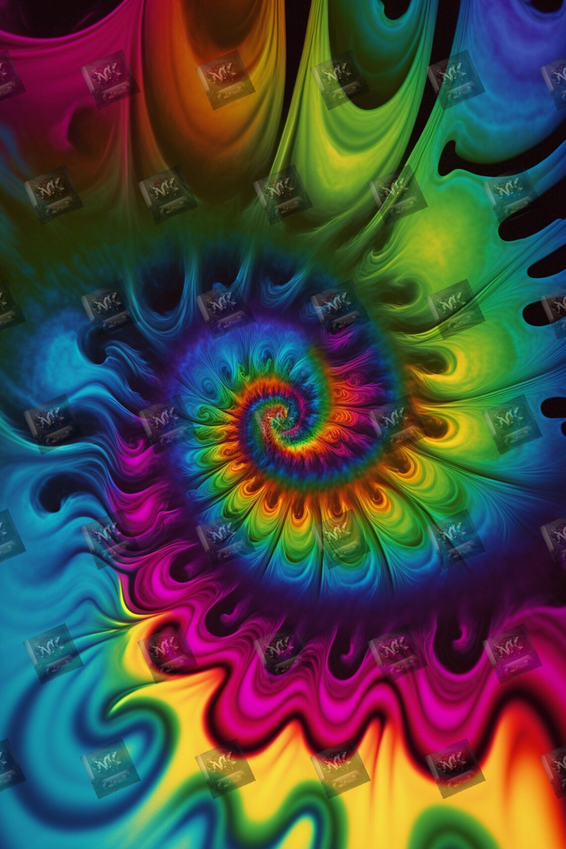 Digital Image Batik Look Rainbow Colors-6 Format 2:3 - Etsy