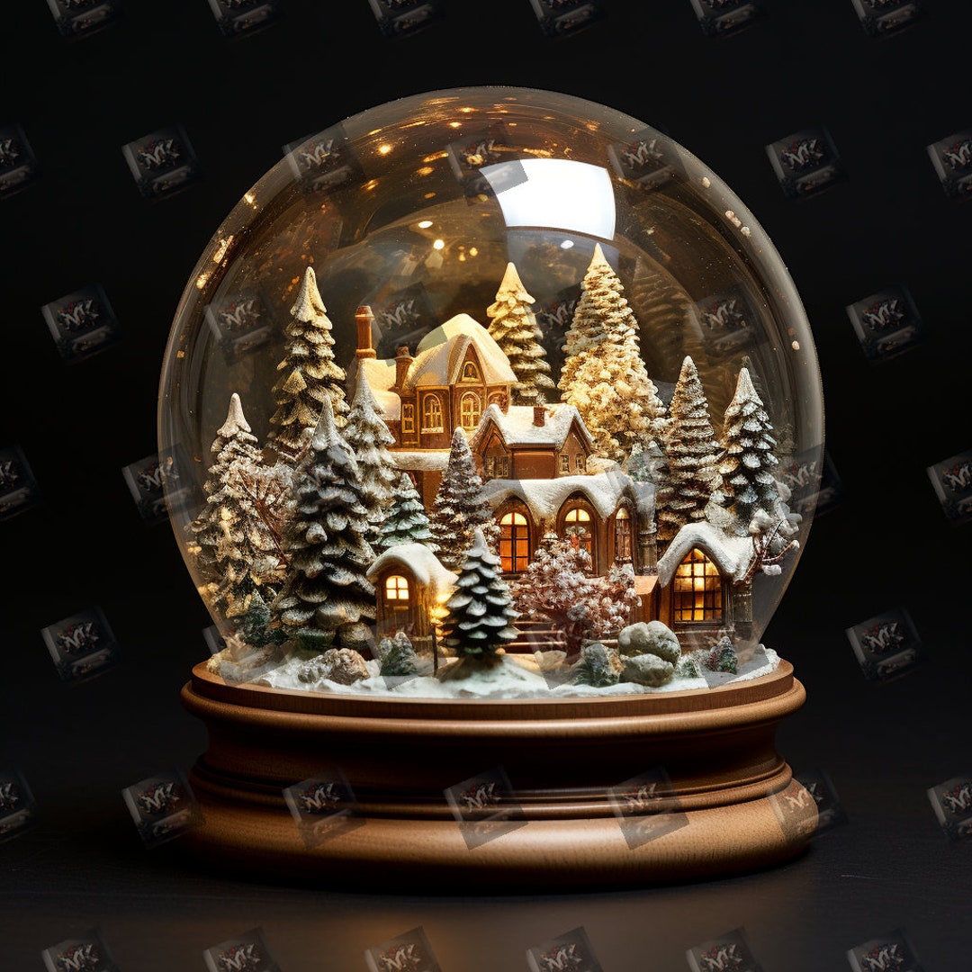 Digital Image of a Snow Globe "x-mas Design 5" - Etsy