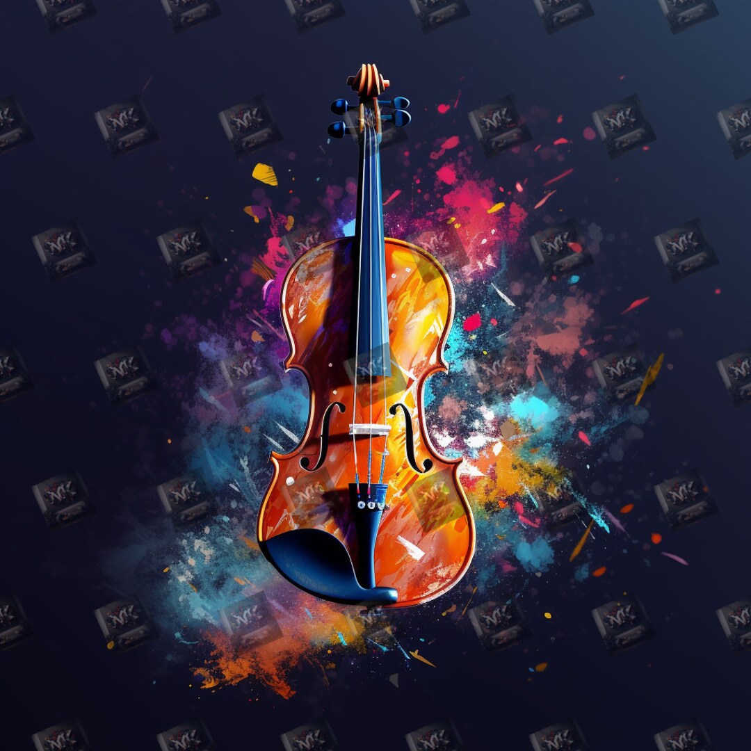 Digital Image Magic Violin No. 3 - Etsy