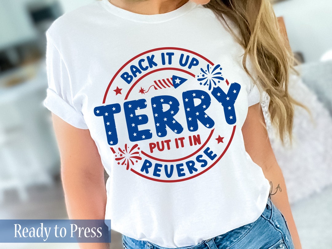 Back It up Terry Put It in Reverse Circle - Ready to Press DTF ...
