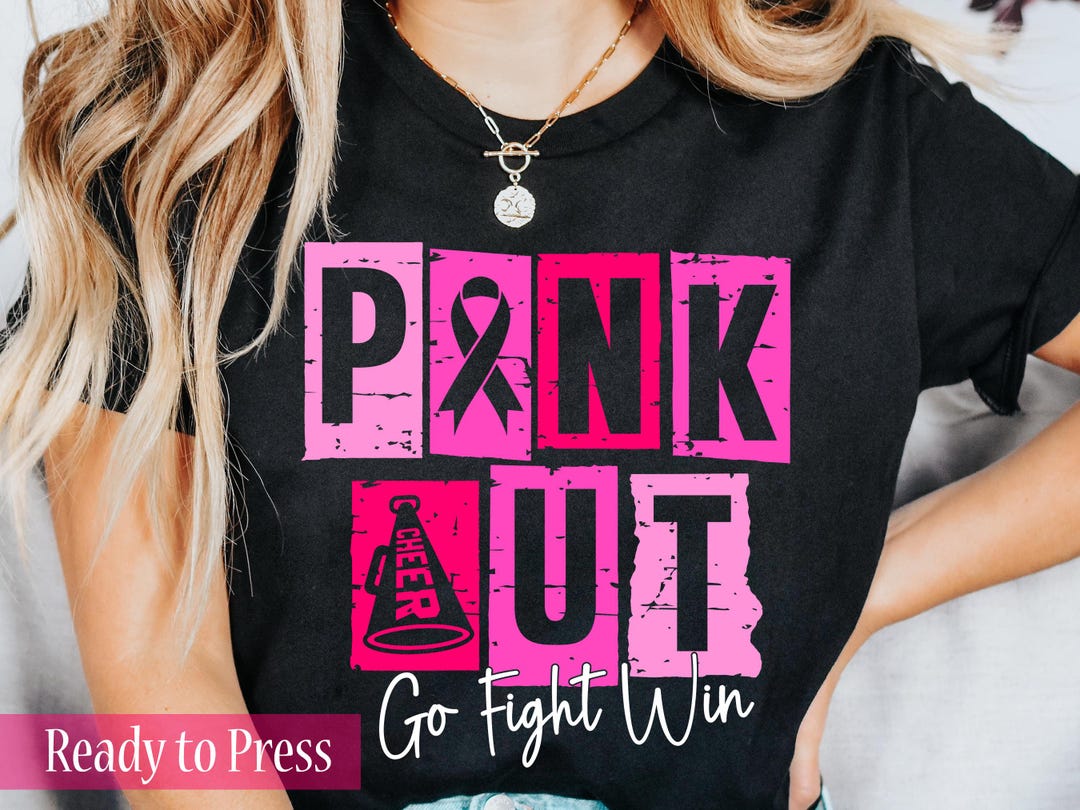 Cheer Pink Out Blocks - Ready to Press DTF Transfers - Direct to Film ...